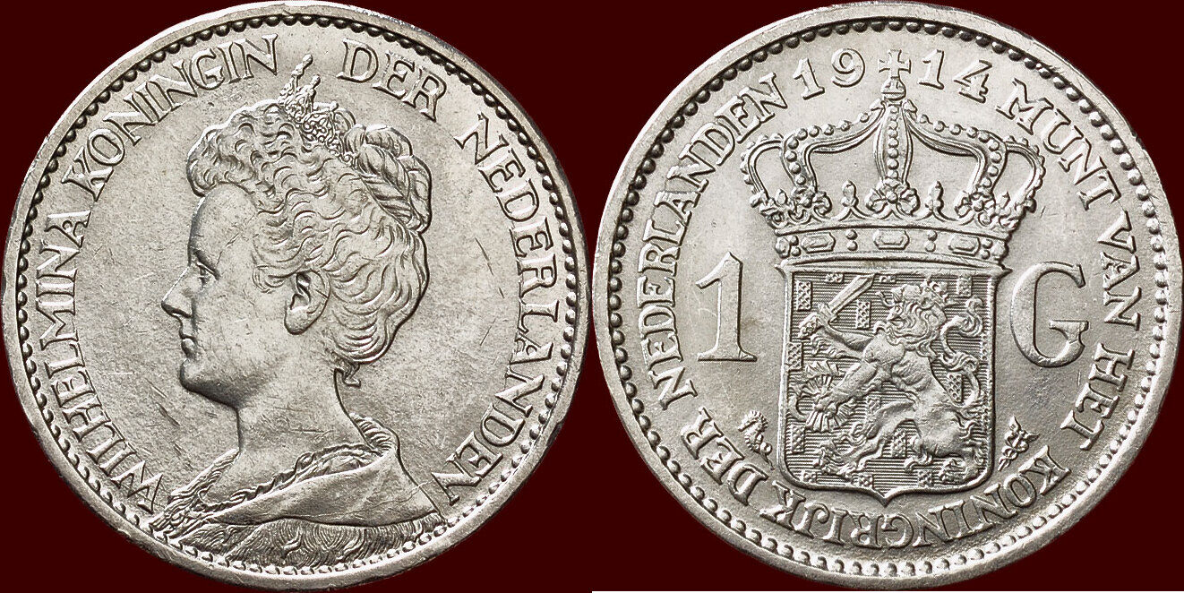 Koninkrijk der Nederlanden 1914 NEDERLAND (NETHERLANDS, KINGDOM) - WILHELMINA, 1890-1948 - 1 ...