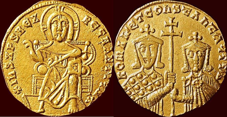 AV Solidus (921) BYZANTINE EMPIRE - CONSTANTINUS VII PORPHYROGENITOS ...