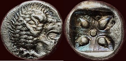 AR 1/12 Stater 520-494 BC v. Chr. IONIA, MILETOS - of obol, circa 520 ...