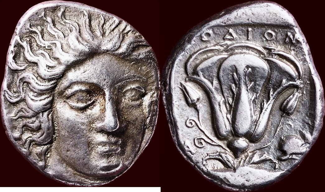 AR Tetradrachm CARIAN ISLANDS, RHODOS - circa 408-394 BC vf / xf | MA-Shops
