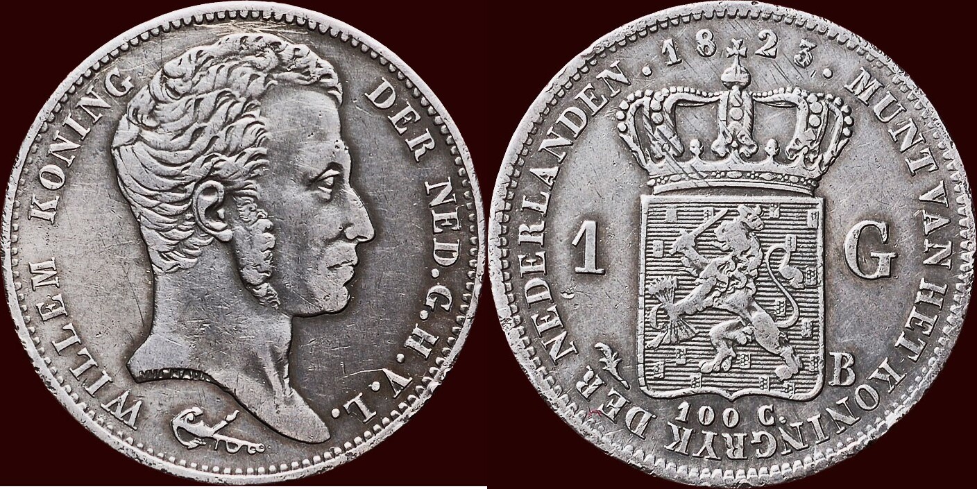 Koninkrijk der Nederlanden 1 Gulden NEDERLAND (NETHERLANDS, KINGDOM ...