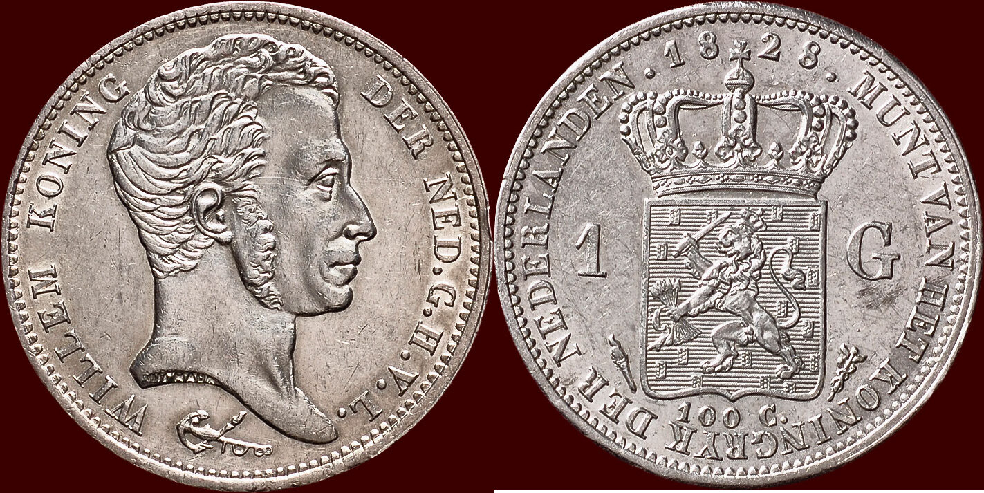Koninkrijk der Nederlanden 1 Gulden NEDERLAND (NETHERLANDS, KINGDOM ...