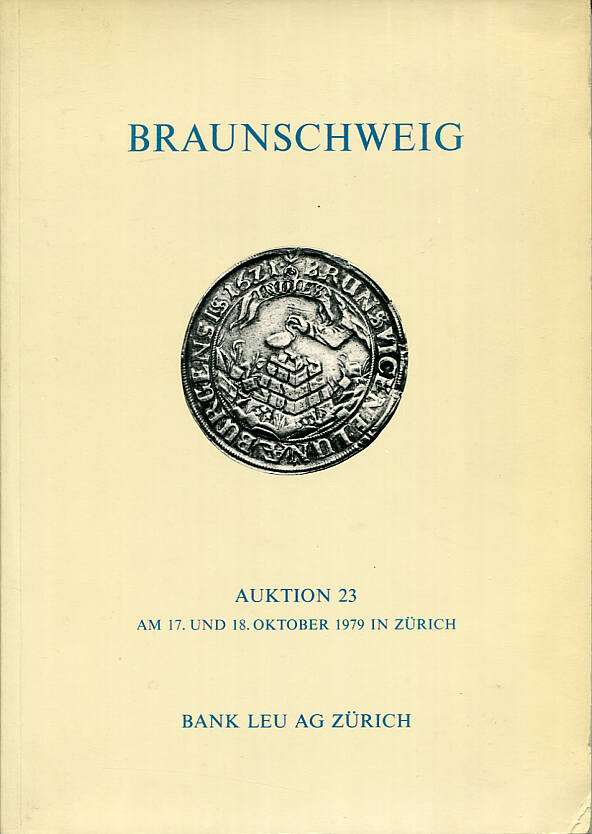 BANK LEU Auktion 23 1979 Sammlung Braunschweig gut, bestoßen | MA-Shops