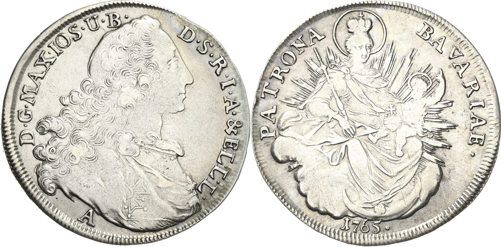 Bayern Taler 1765, Maximilian III. Joseph 1745-1777 VF-EF | MA-Shops