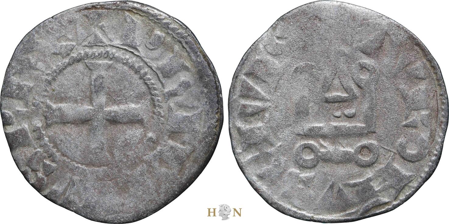 France denier tournois (1285-1290 AD) Philips IV 'the fair' (1285-1314 ...