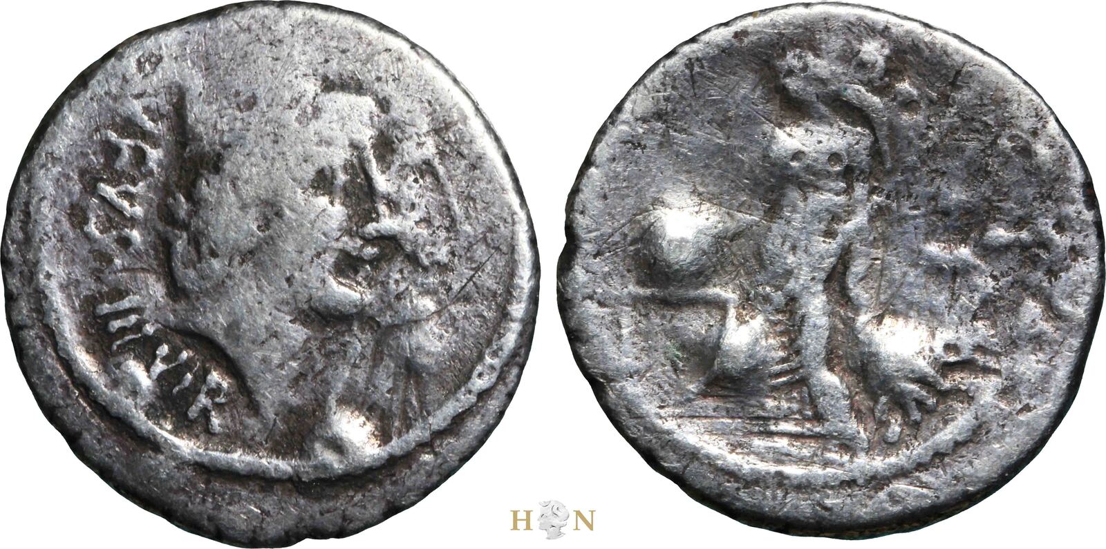 Roman Republic denarius 46 BC Cordius Rufus, Rome, F | MA-Shops