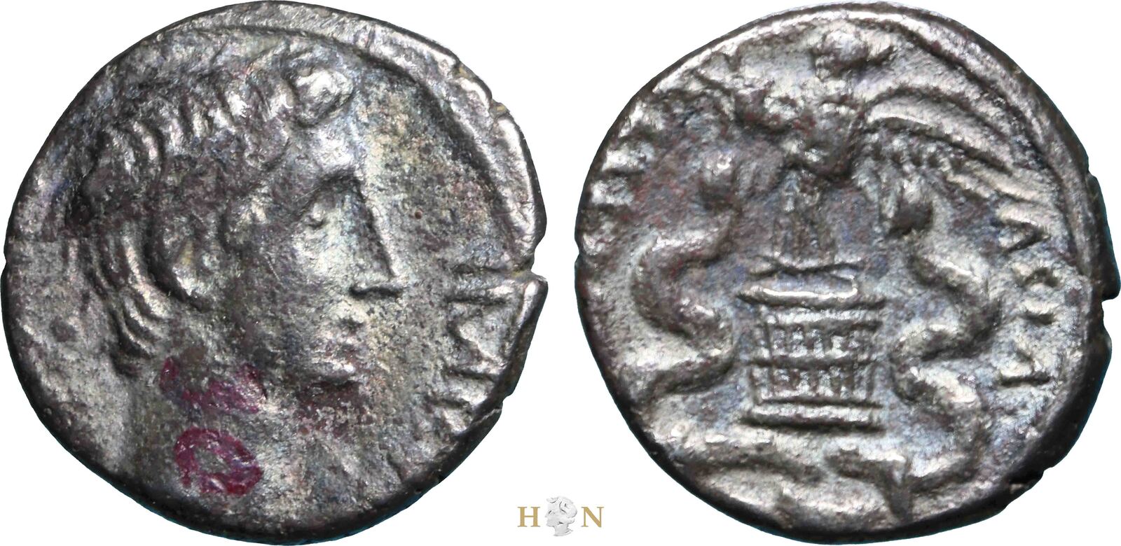 Roman Republic quinarius 29-28 BC Octavianus, Rome, VF | MA-Shops