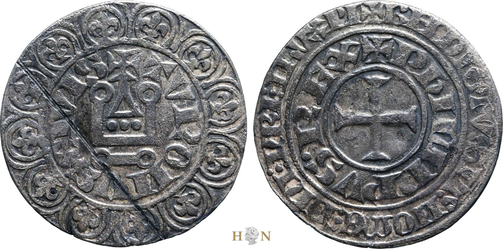 France gros Tournois (1285-1314 AD) Philips IV 'the fair' (1285-1314 ...