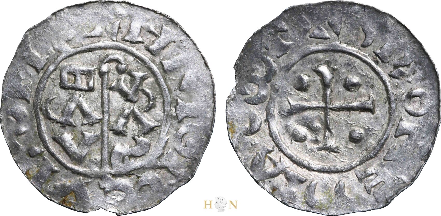 the Netherlands denier | penny 1040-1054 AD Bisdopry Utrecht ...