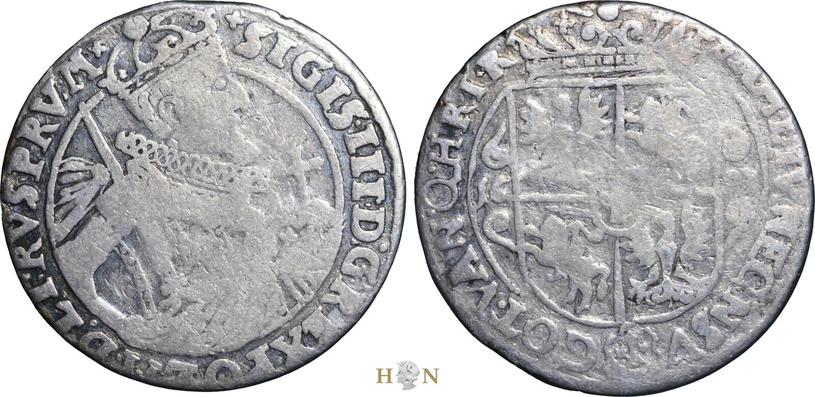 Polish–Lithuanian Commonwealth 18 groszy | ort 1621 AD Sigismund III ...