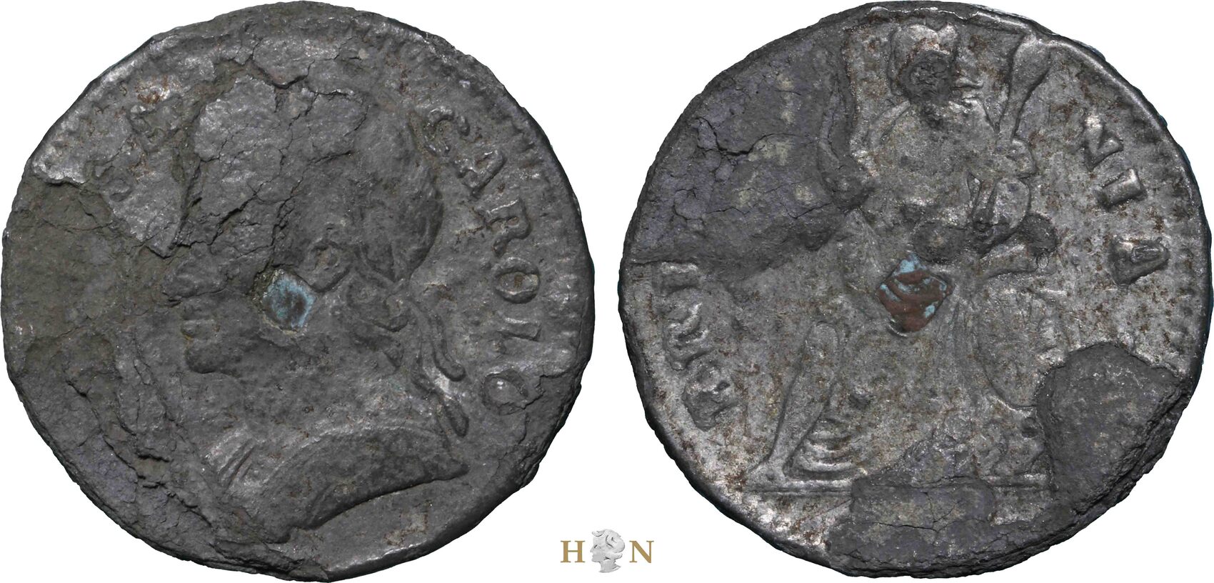 United Kingdom farthing 1684 AD Charles II (1660-1685), rare, F | MA-Shops