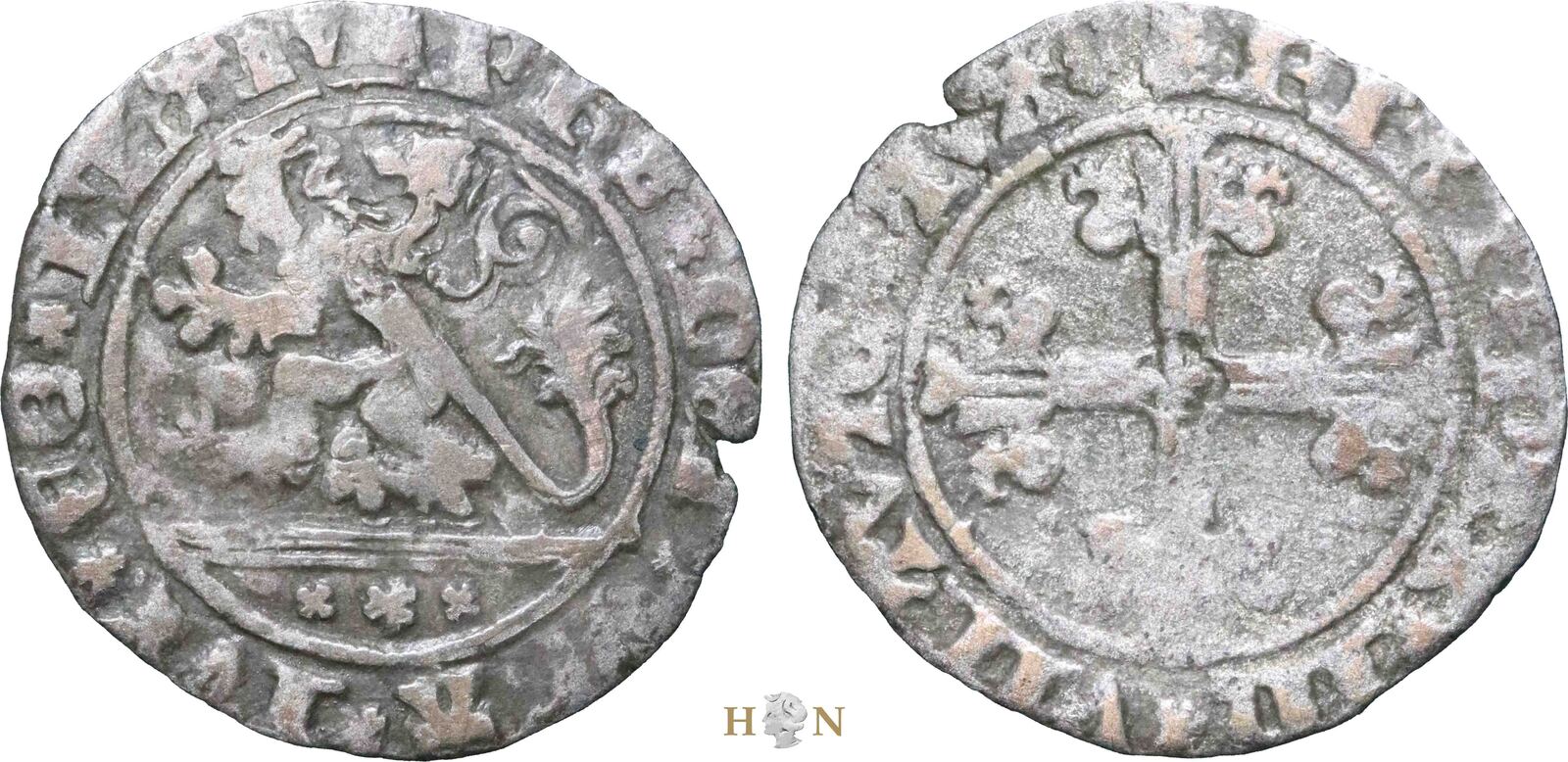 België 1/2 vuurijzer (1488-1490 n.Chr.) Graafschap Vlaanderen, Gent in ...