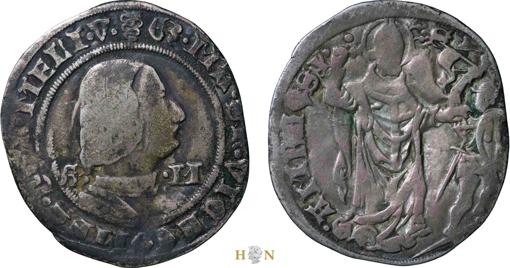 Italy grosso da 4 Soldi 1466-1476 AD Duchy Milan, Galeazzo Maria Sforza ...