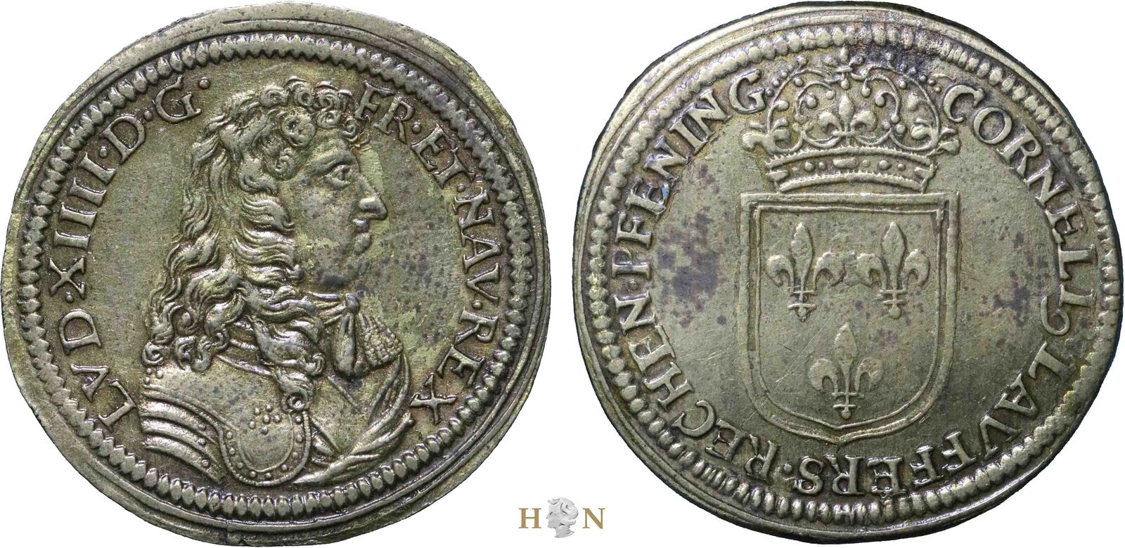 Germany jeton 1680-1690 AD Cornelis Laufers (1658-1711), Neurenberg, EF ...