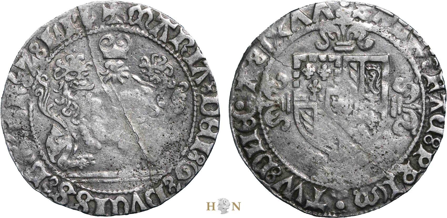 België dubbel vuurijzer | double briquet 1477 n.Chr. Hertogdom Brabant, Maria van Bourgondië ...