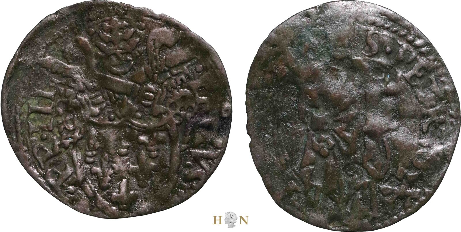 Italy | Papal States quattrino 1534-1542 AD Marca Anconitana (1534-1542 ...