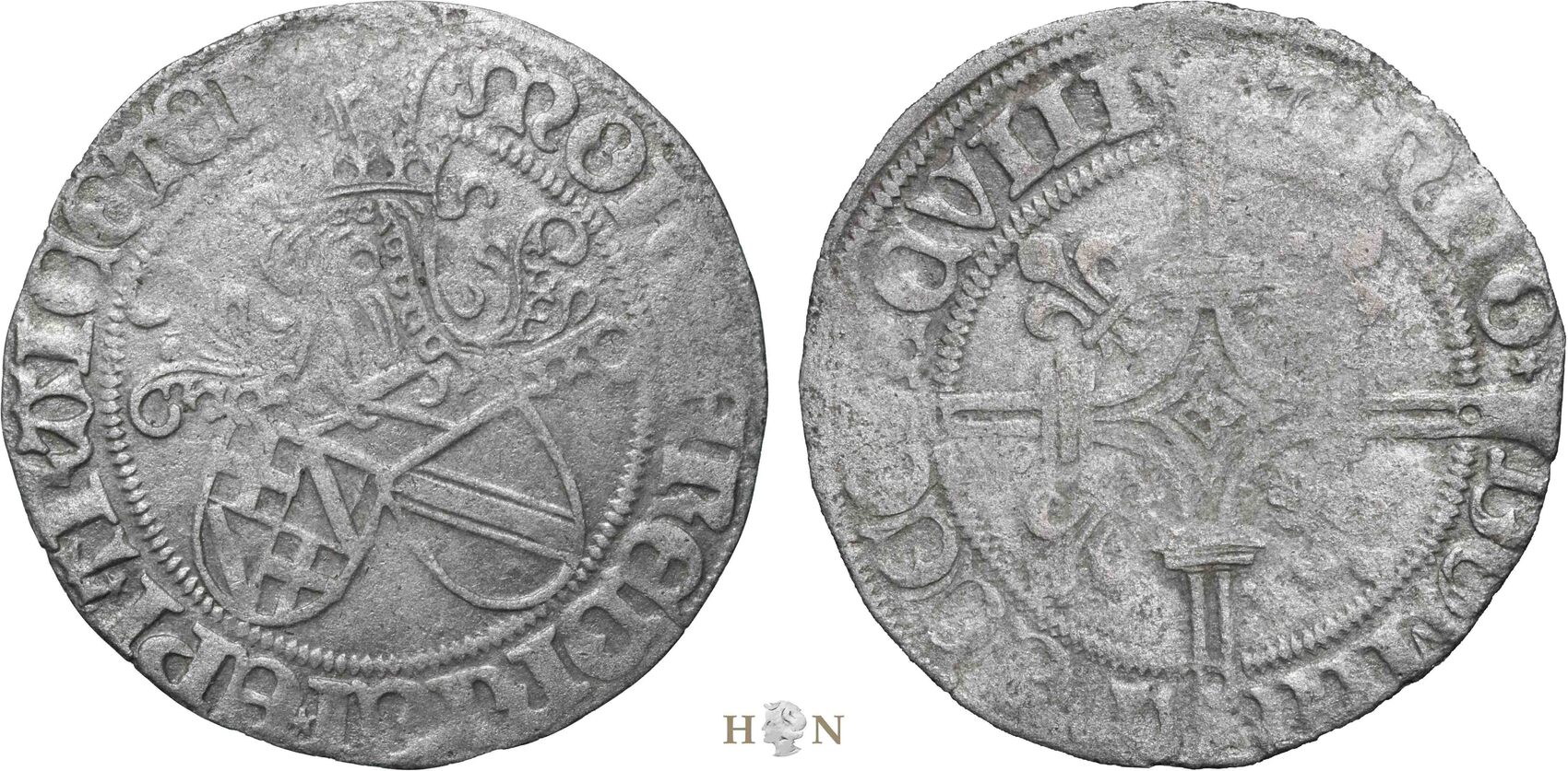 Nederland braspenning van 2 1/2 stuiver 1498 Bisdom Utrecht, Frederik ...