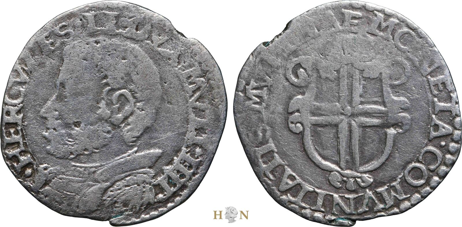 Italy grossetto (1534-1559 AD) Modena, Ercole II d'Este (1534-1559 ...
