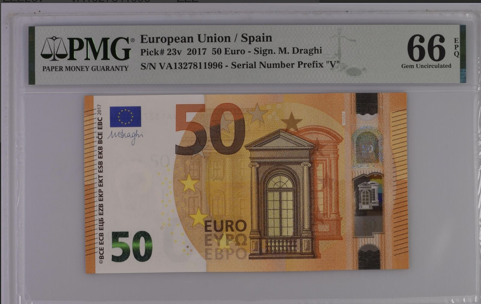 European Union 50 Euros 2017 PMG 66 EPQ MA Shops european-union-50-euros-2017-pmg-66-epq-ma-shops