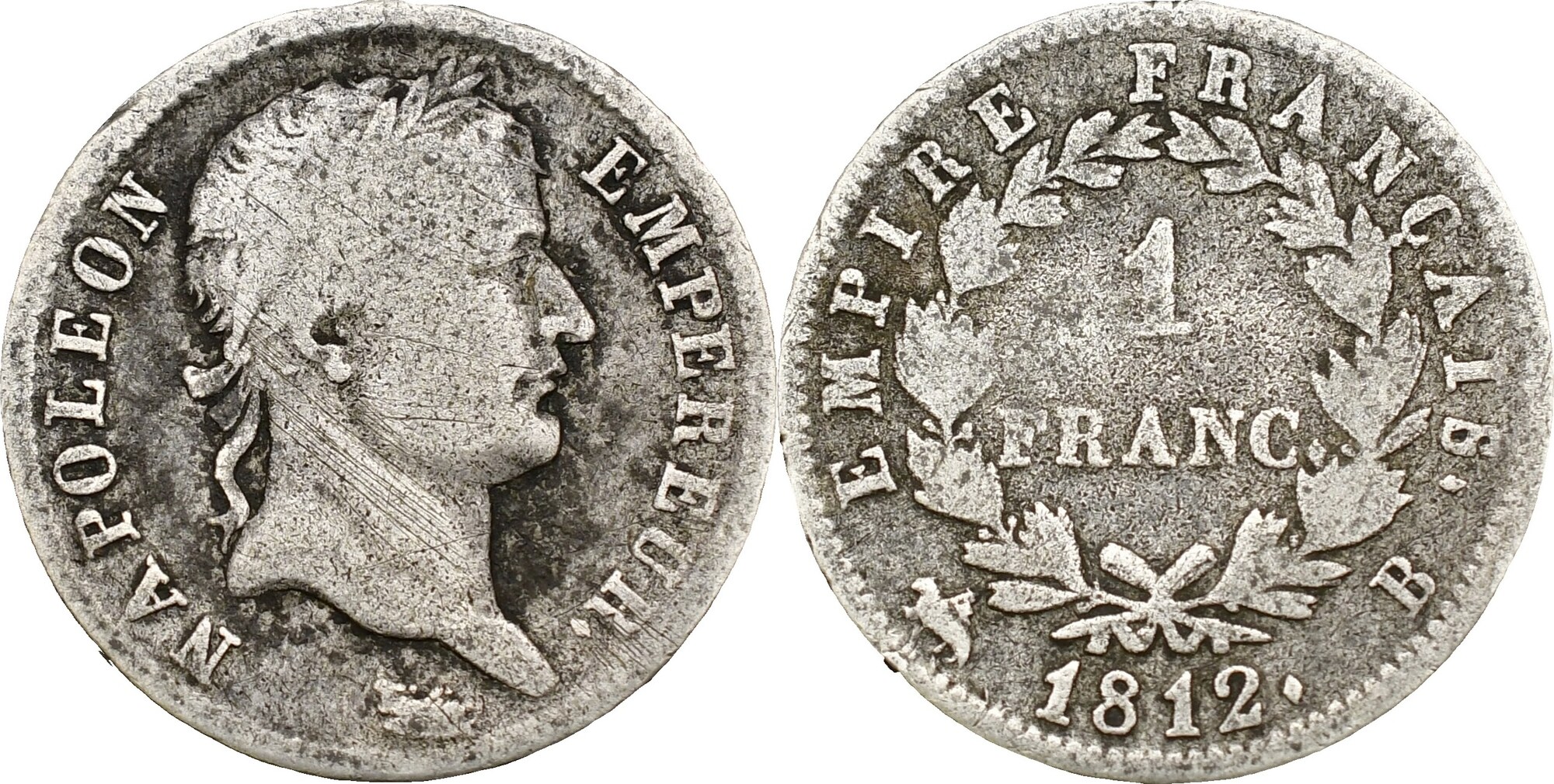 France 1 Franc 1812 B Napoléon I F | MA-Shops