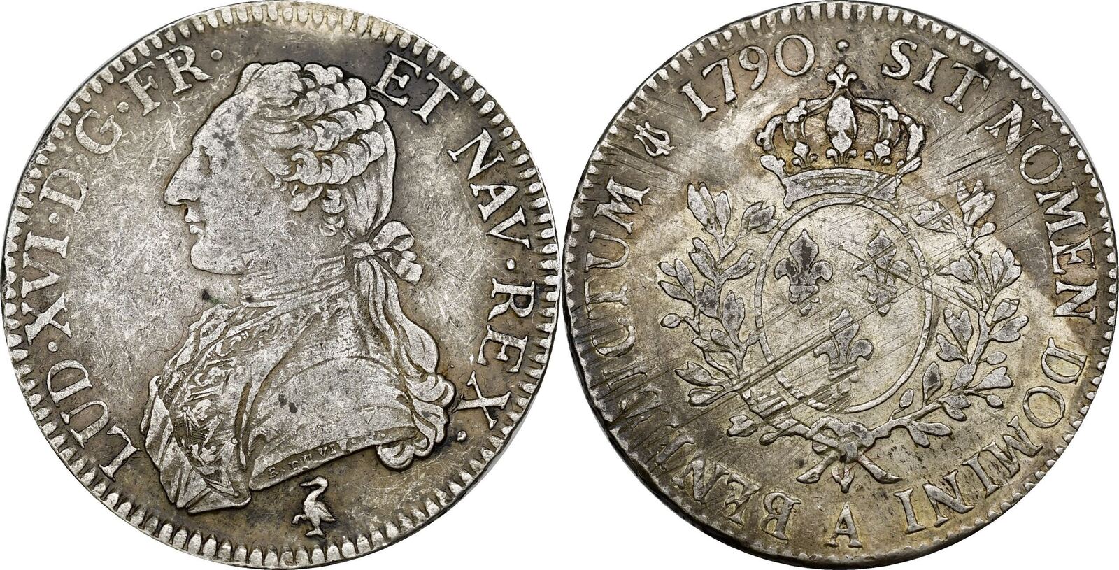 France Louis XVI, Ecu 1790 Paris F+ | MA-Shops