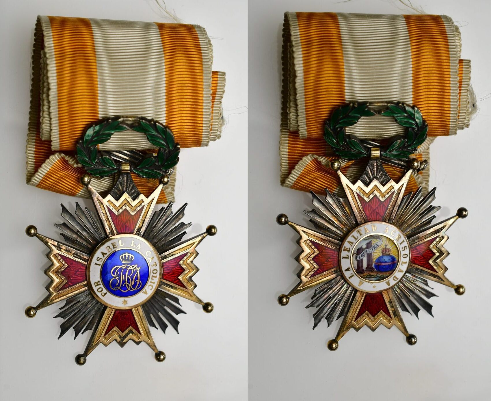 Espagne Commandeur isabelle la catholique frappe moderne Medaille ordre ...