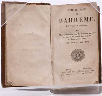 France Barrême (F.), Comptes-faits de Barrême en francs e 1868 État ...