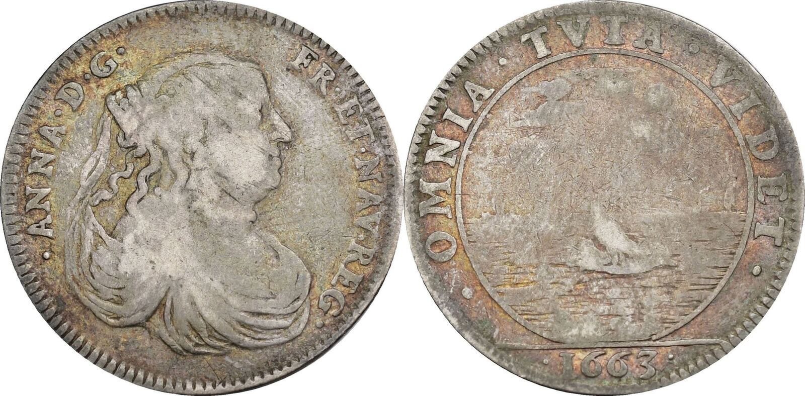 France Jeton 1663 Anna omna tvta videt F | MA-Shops