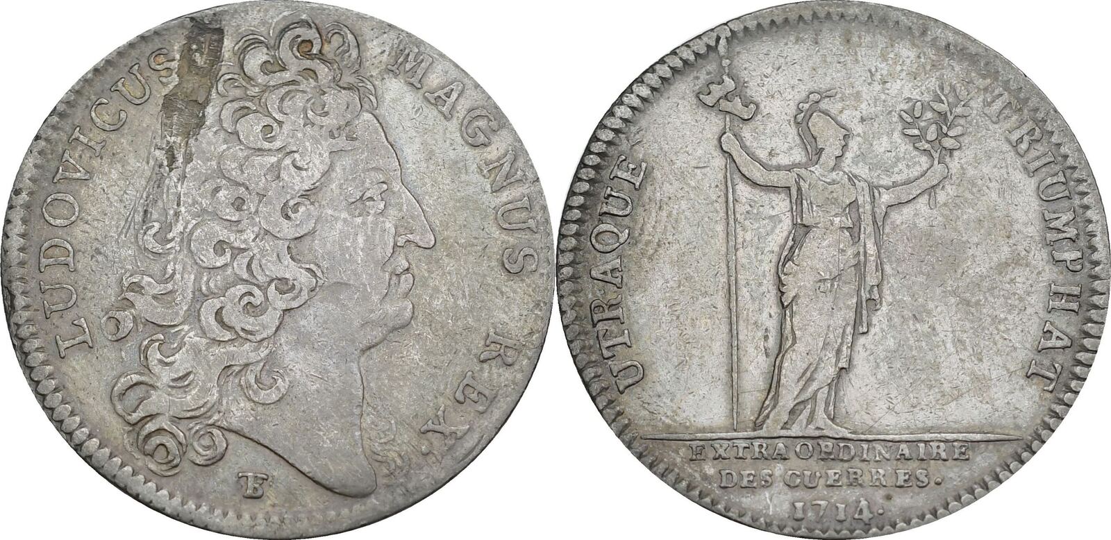 France Jeton Louis XIV 1714 Extraodinaire des guerres F | MA-Shops