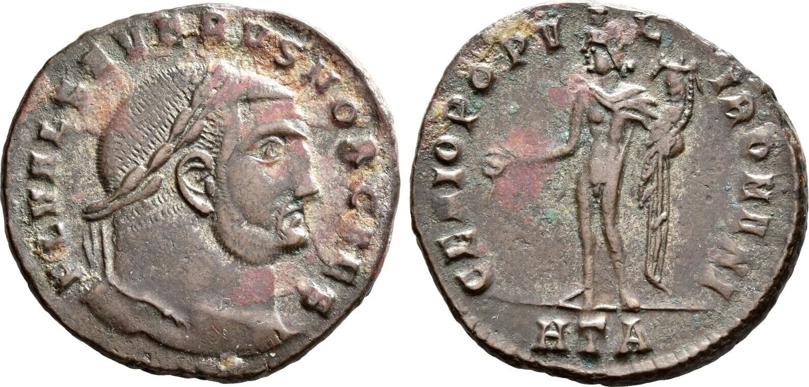 ANCIENT COINS - Nummus SEVERUS II, Caesar 305-306 VF | MA-Shops