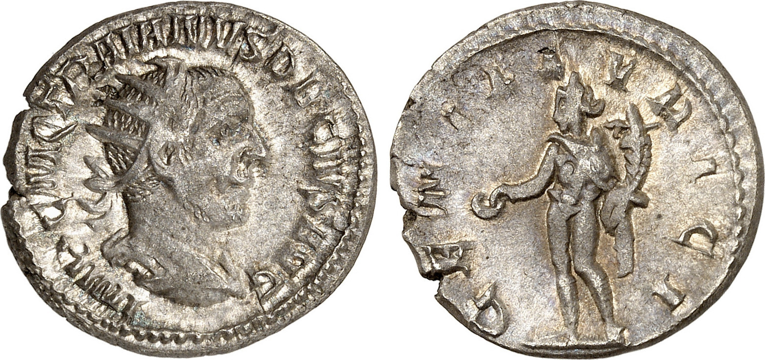 ANCIENT COINS - Antoninian TRAIANUS DECIUS, 249-251 VF | MA-Shops