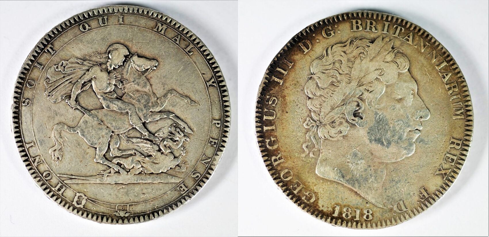 England Great Britain Crown/5 shillings 1818 King George III | MA-Shops