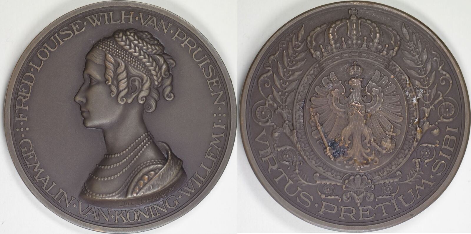 Nederland Penning J. van Goor - Wilhelmina van Pruisen Gemalin van ...