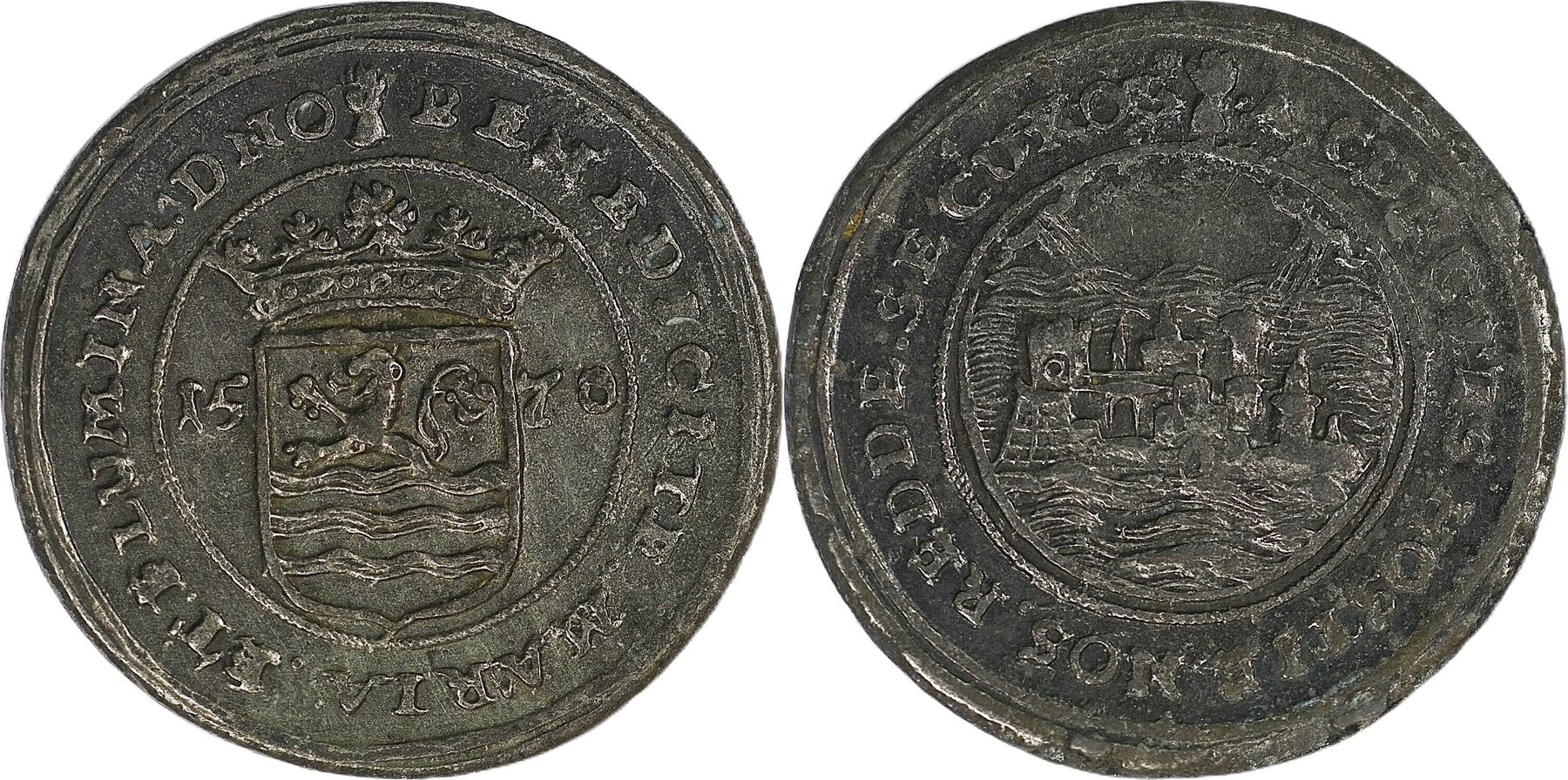 Netherlands Jeton 1570 Antwerpen - 'Flooding in Zeeland'- Unlisted ...