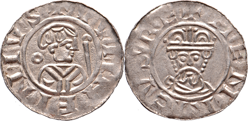 The Netherlands 1054-1076 Groningen Denier bisschop Willem van Pont van ...