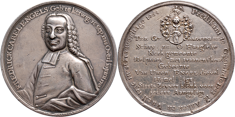 The Netherlands 1765. Overlijden van Ds. Frederick Carel Engels VF+ ...