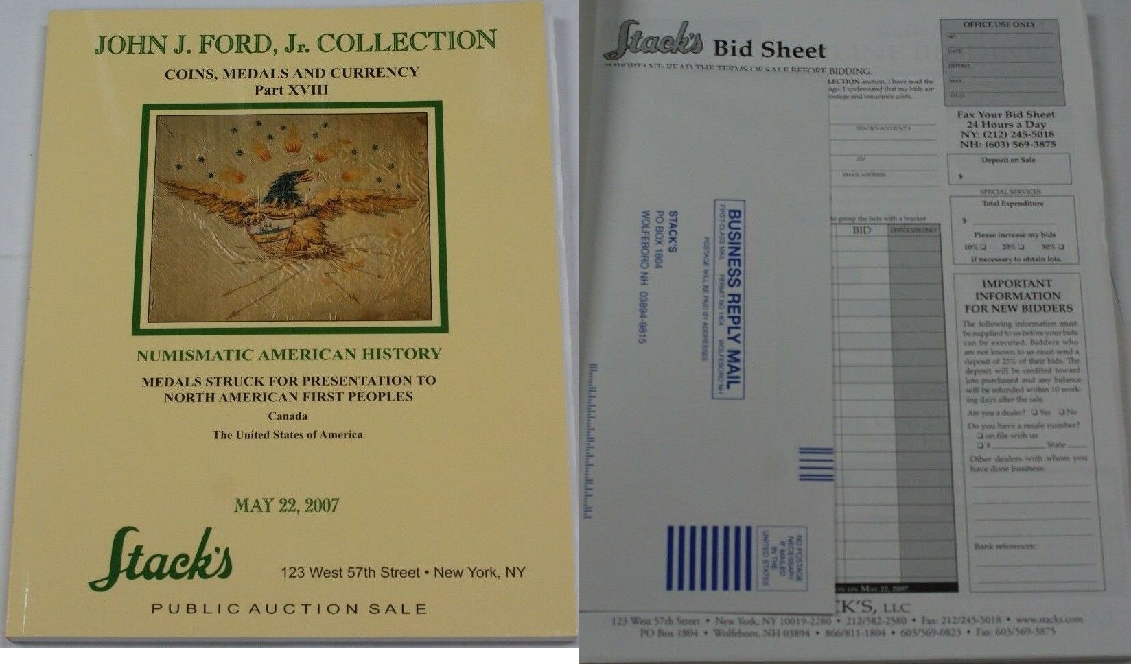 Publications & Supplies Stack's John Ford Collection Catalog Numismatic ...