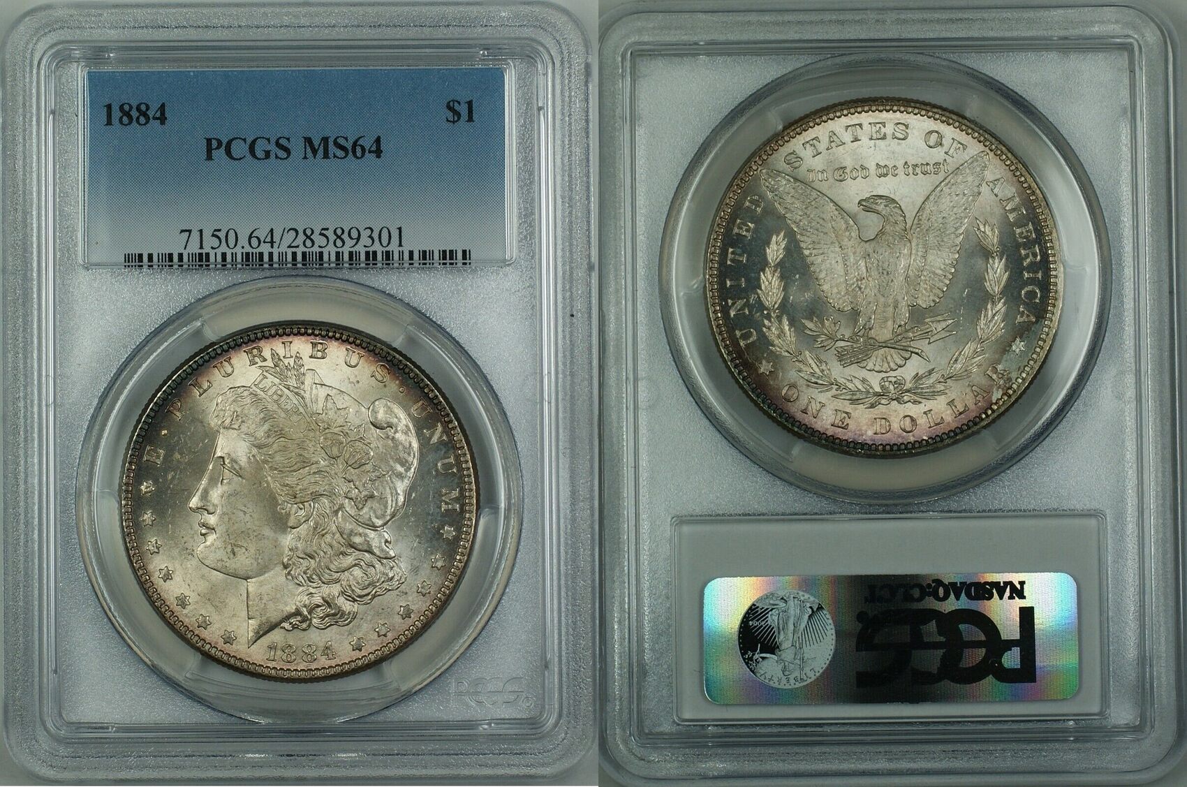 US CoinsDollarsMorgan (1878-1921) 1884 Morgan Silver Dollar Coin PCGS ...