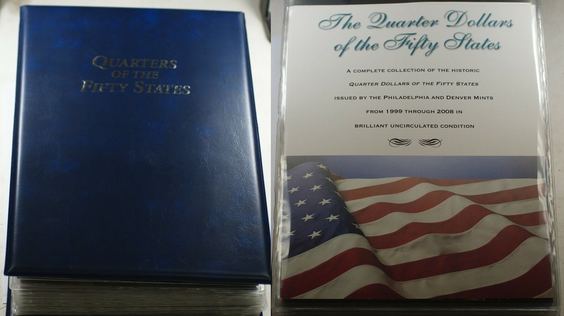 USA Quarter Complete 50 State Set P&D w/100 Coins &200 Stamps in ...