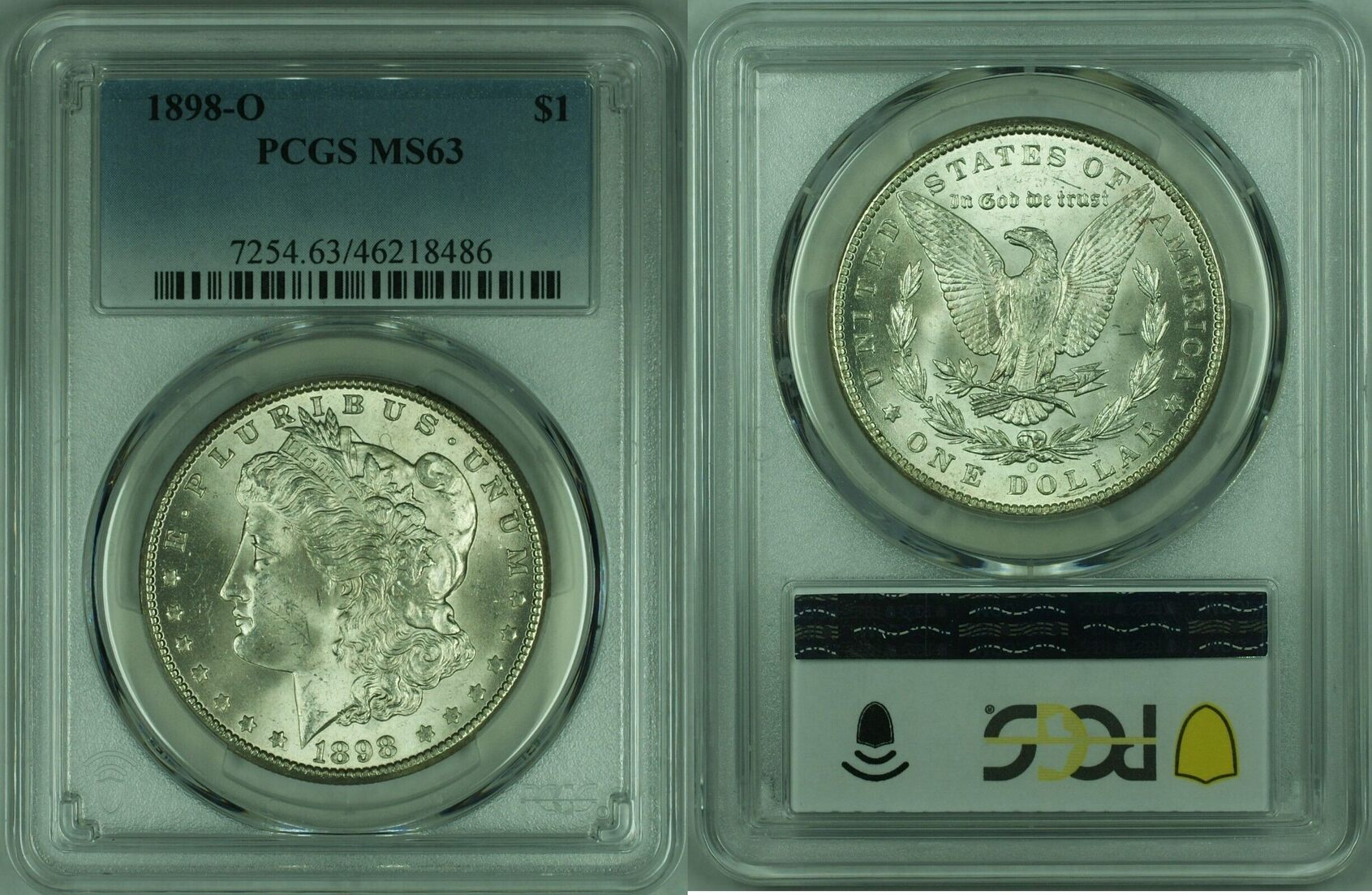 USA 1898-O Morgan Silver Dollar PCGS MS-63 Better Coin (25B) PCGS MS-63 ...