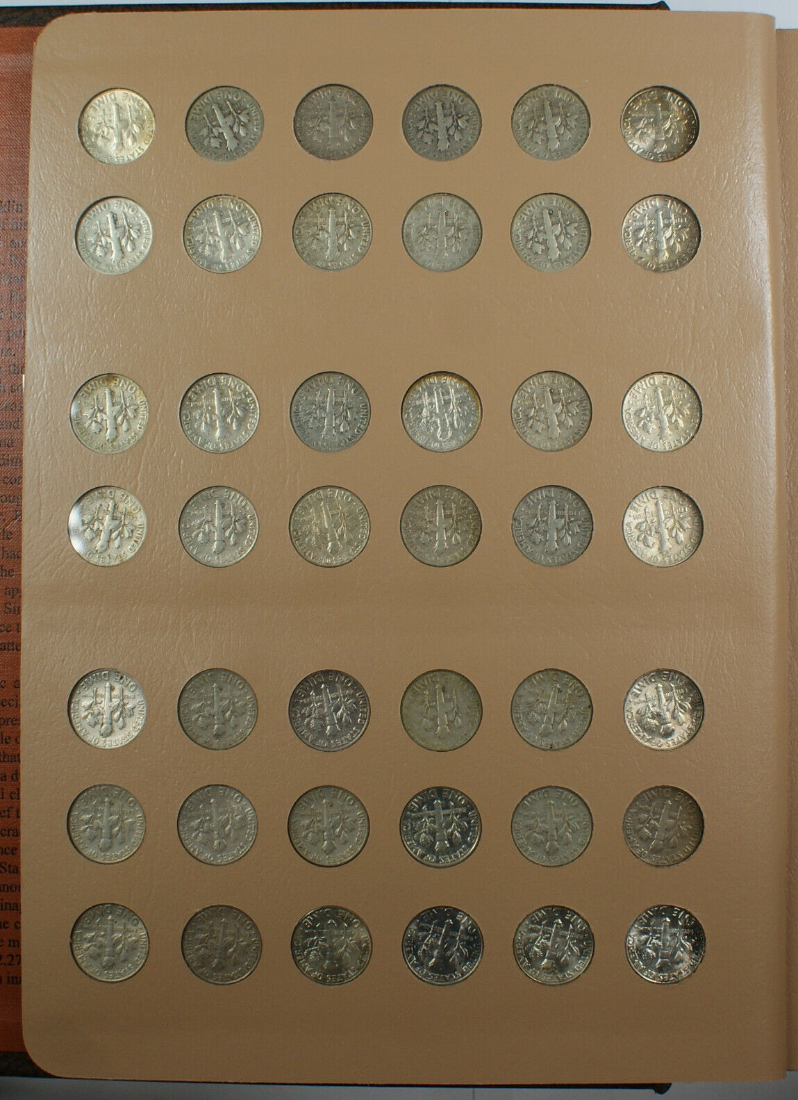 USA Roosevelt Dime 1946-2006 Coin Collection Dansco 6 pg #8125 Album BU ...