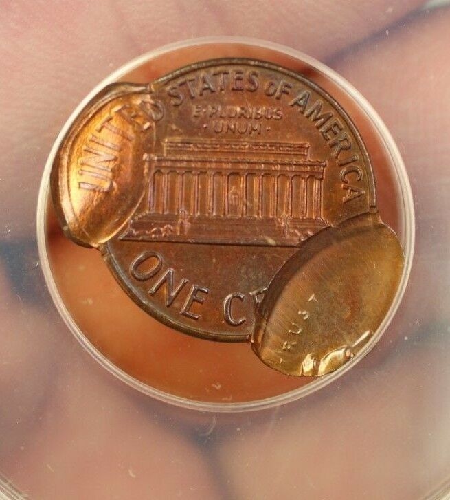 US CoinsErrors 1970-D Lincoln Penny Error Coin Trpl Struck 2 Uniface 1 ...