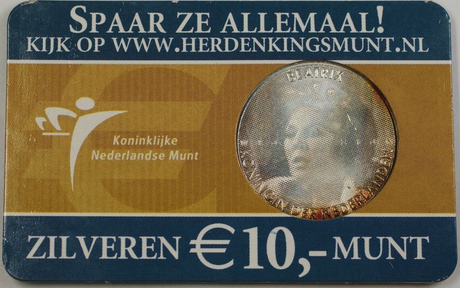 European CoinsNetherlands 2005 10 Euro Queen Beatrix Netherlands Silver ...