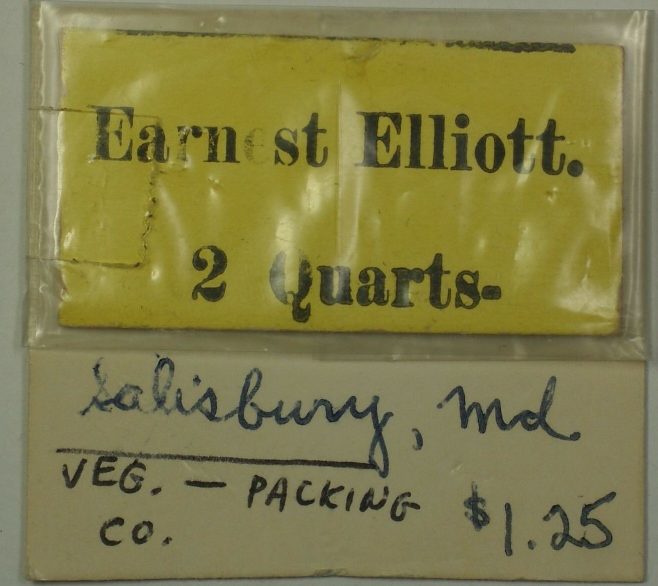 ExonumiaTokens US Trade Early 20th Century 2 Quarts Pickers Check ...