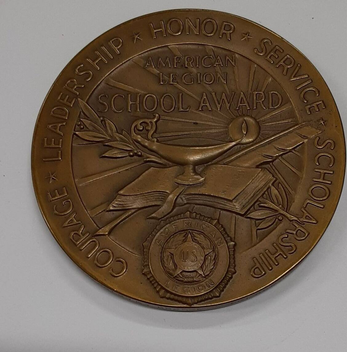 ExonumiaMedals American Legion School Award 2.5 Inch Bronze Medal w ...
