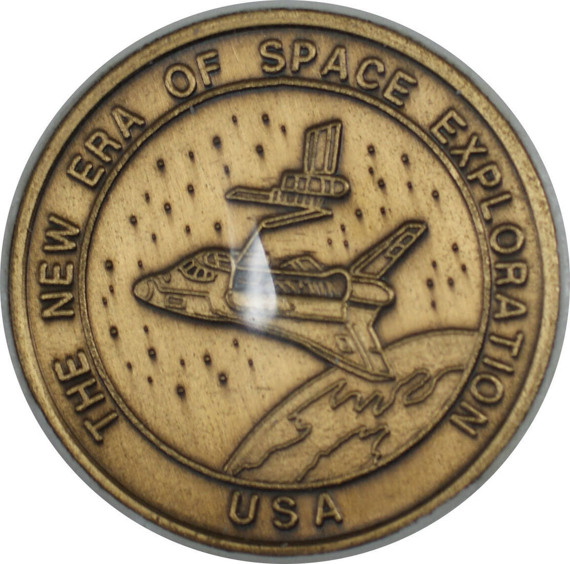 Exonumia Bronze Atlantis Shuttle Crew Emblem Limited Collection Series ...