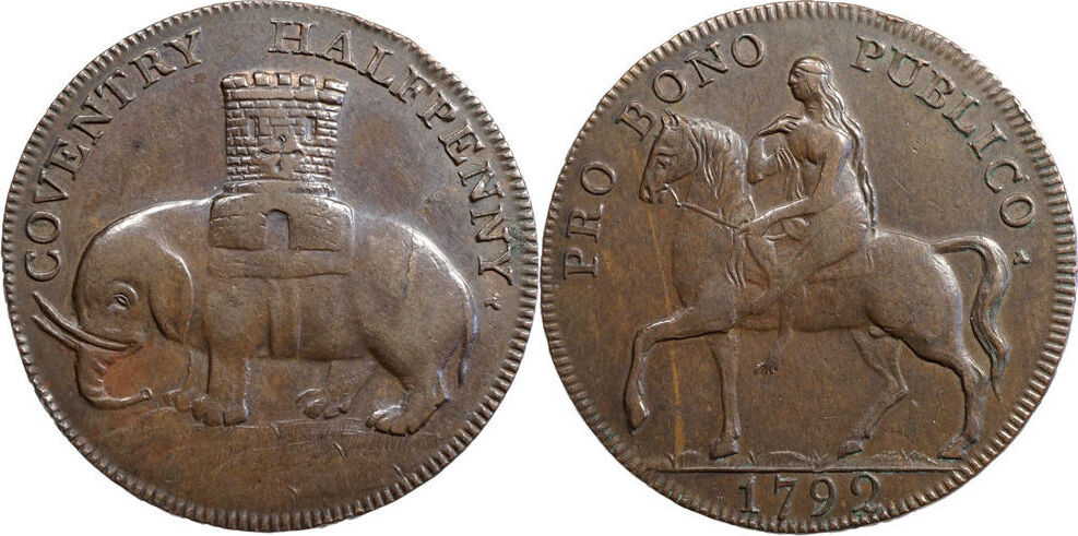 Warwickshire. Birmingham TOKEN - CU Halfpenny 1792 Robery Reynolds & Co ...