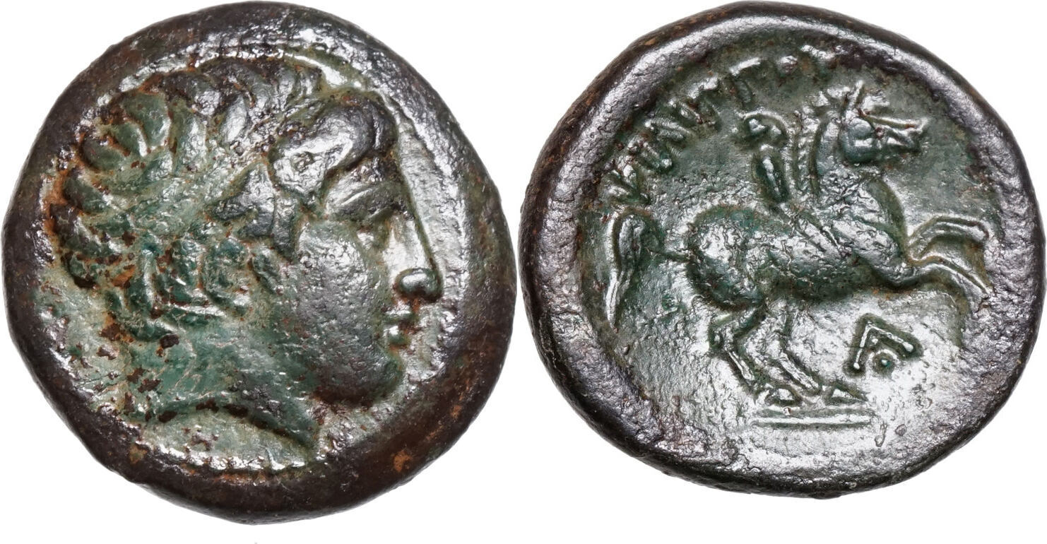 Philipp II. (359-336 BCE) Æ Königreich Makedonien, REITER/König zu ...