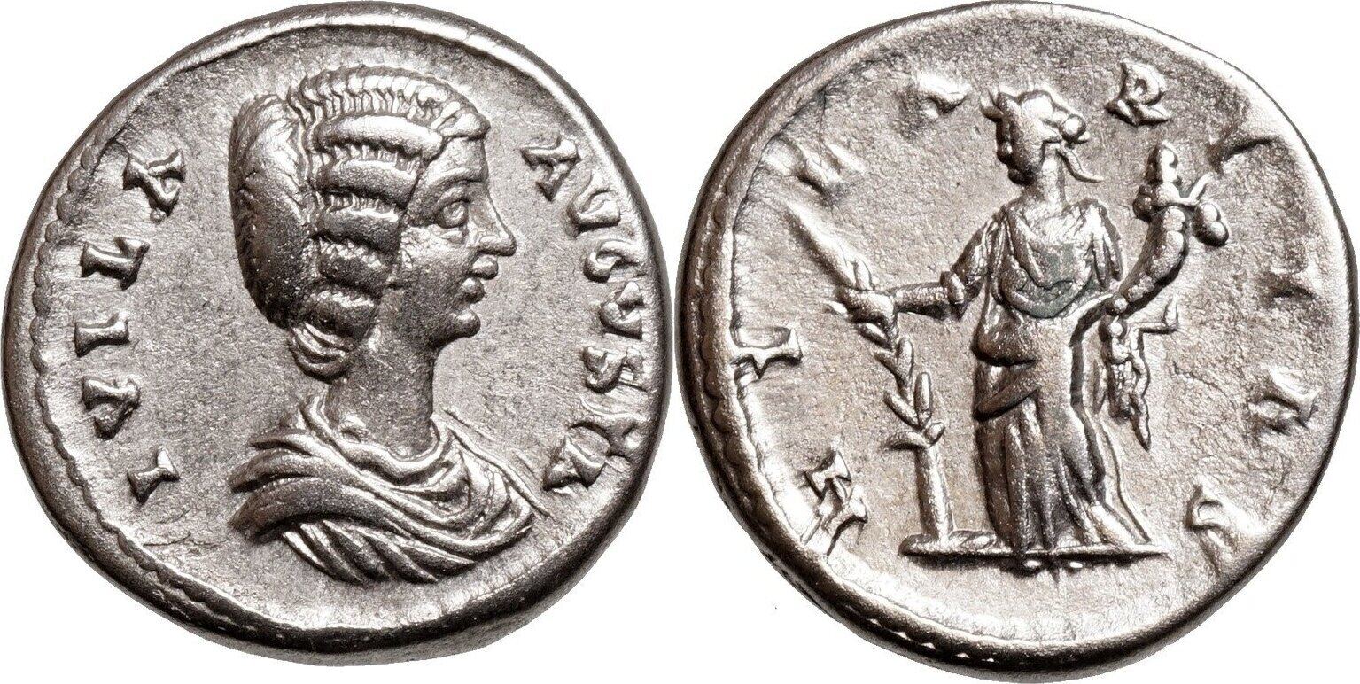 Römisches Reich. Julia Domna Denar (Augusta, 193-217) Laodiceia ad Mare ...