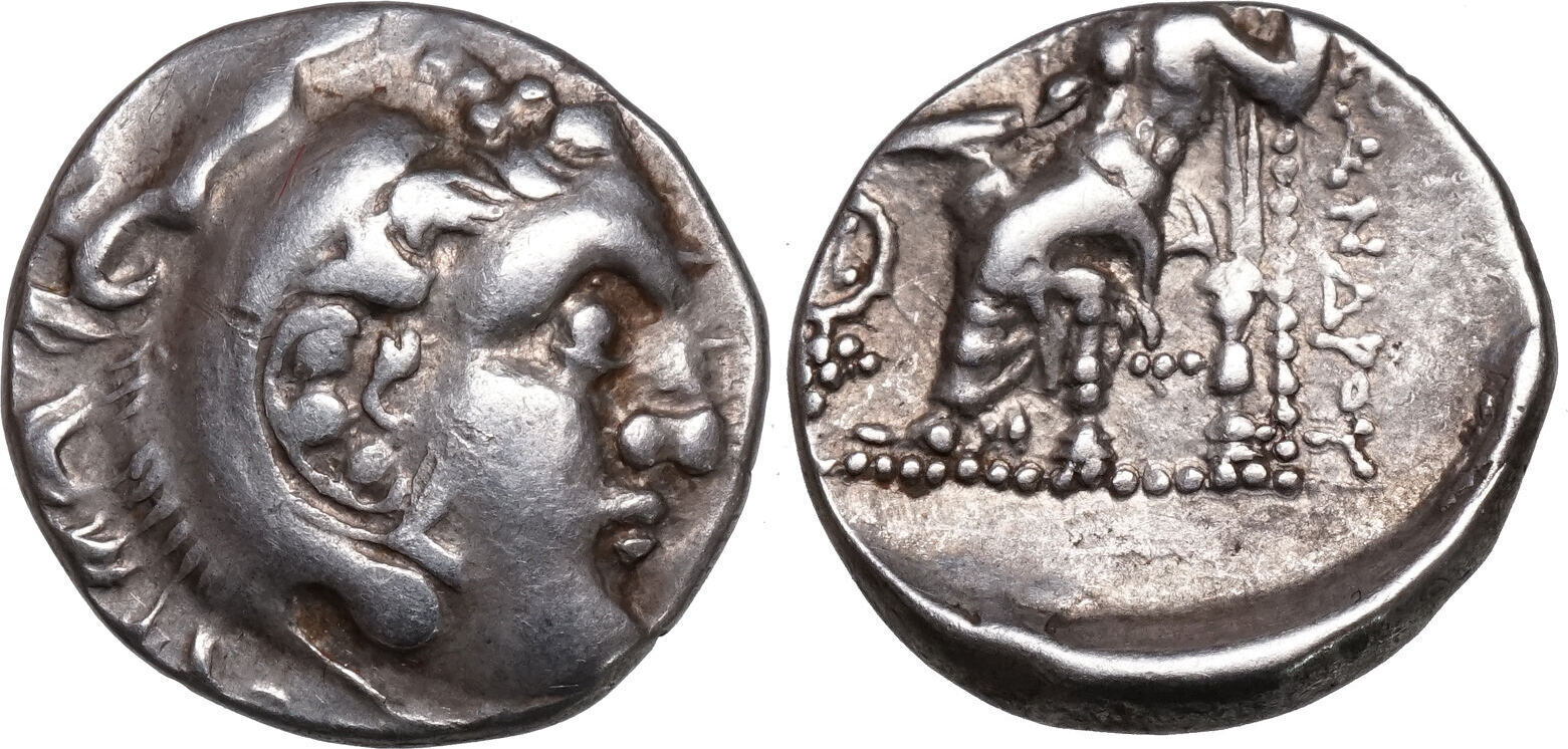 Alexander III. der Große (336-323 BCE) AR Drachme posthum (~290-275 BCE ...